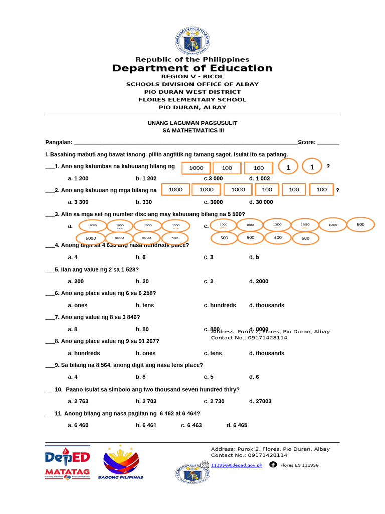 SM - Math 3 - Q1 V3 | PDF
