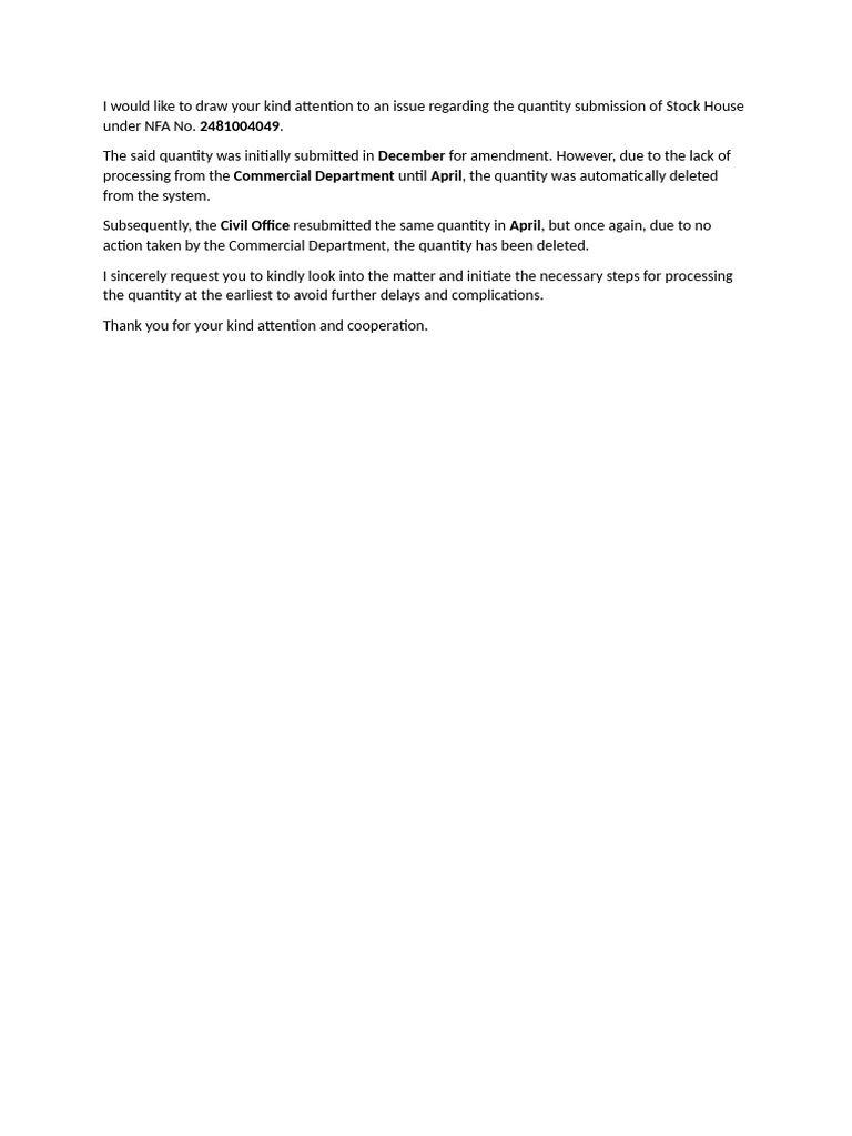 Amendment Letter 2 | PDF