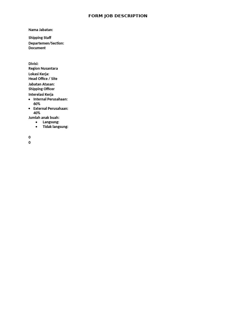 Job Desc - Shipping Staff | PDF