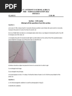 ICSE Class 10 Physics Question Paper | PDF