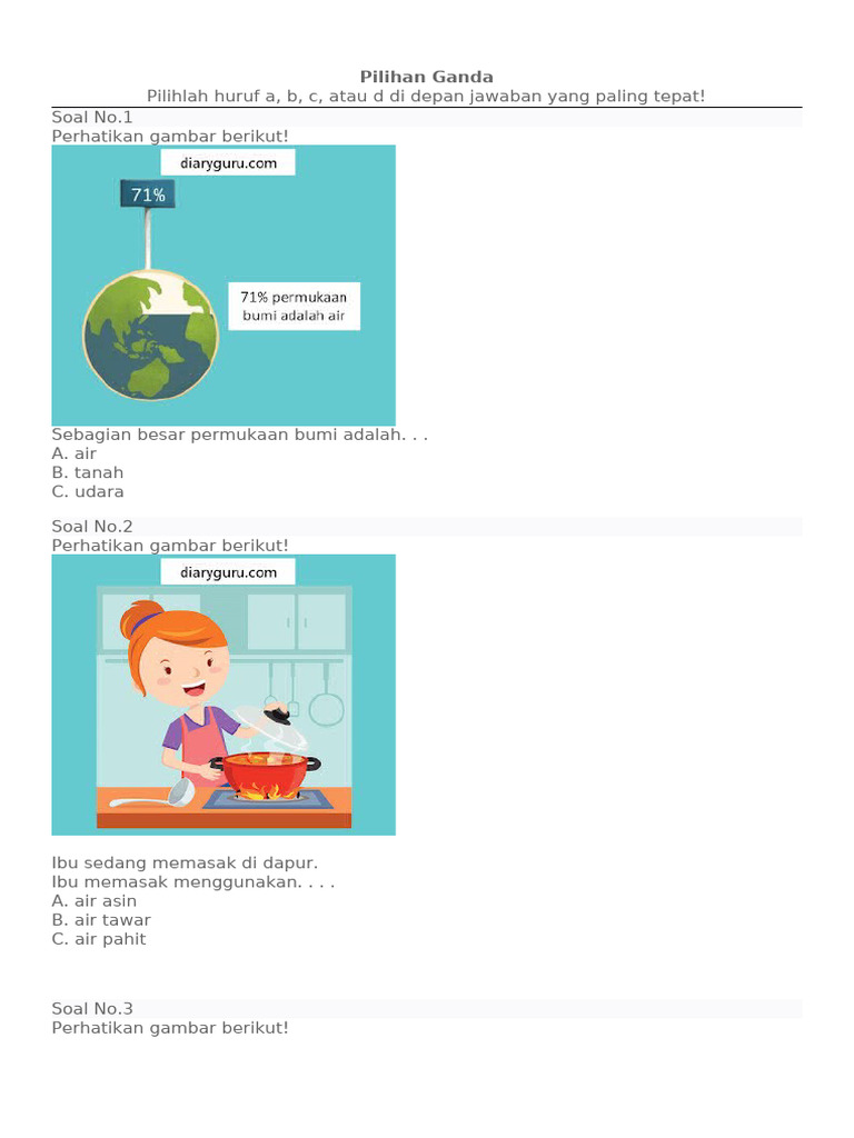 Soal Latihan Bindo | PDF