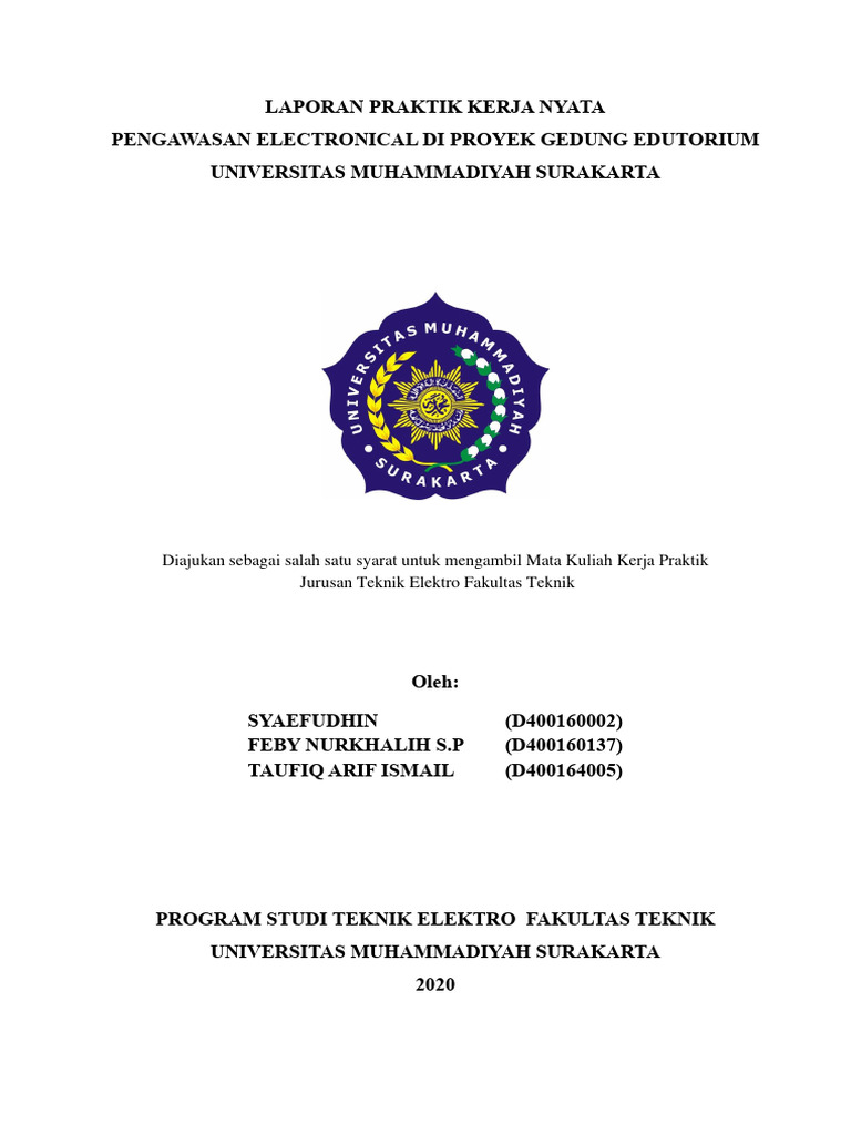 Denah Edutorium UMS dan Pengawasan | PDF