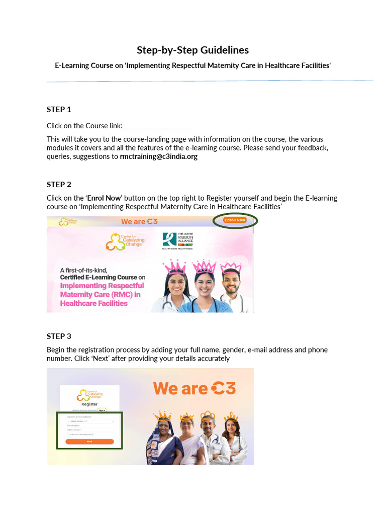 Guidelines For RMC Training Course - SOMI-1 | PDF