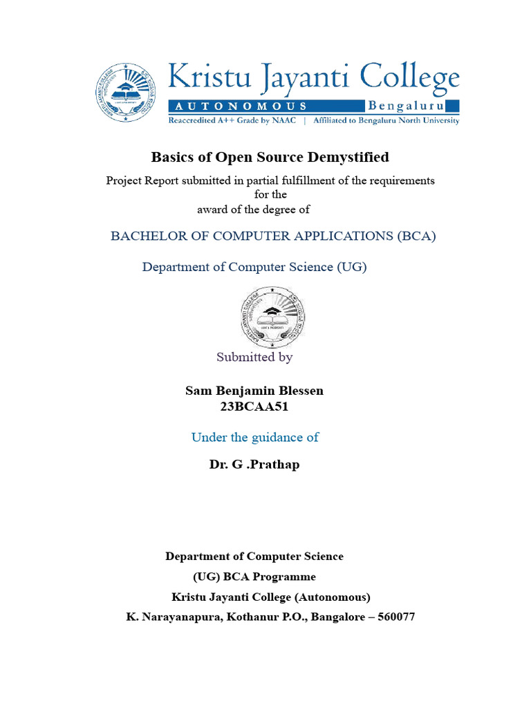 (1st) Basics of Open Source Demystified Bennu Singh | PDF