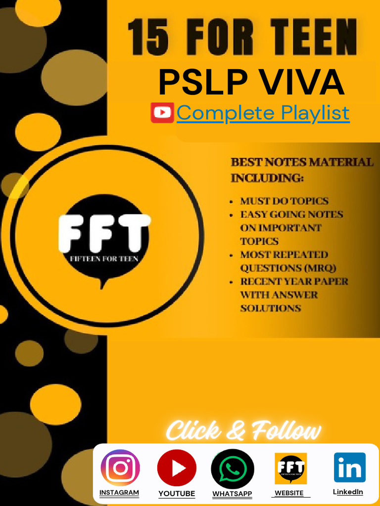 PSLP Viva FFT | PDF