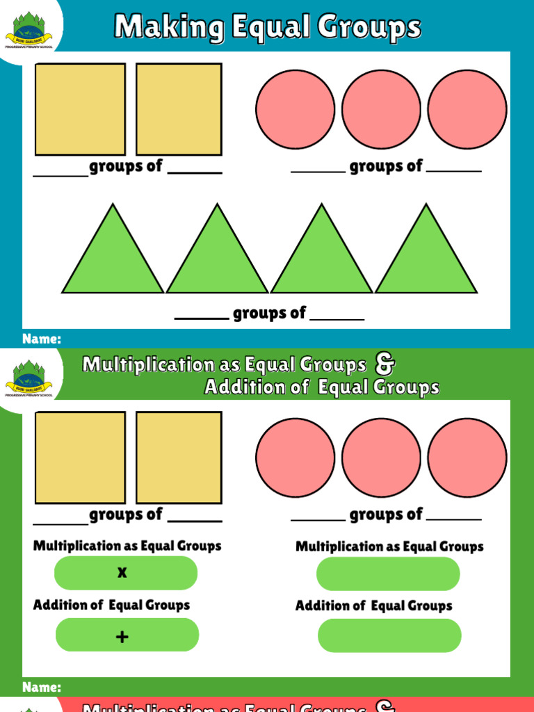 Equal Groups: Multiplication & Data Visualization | PDF