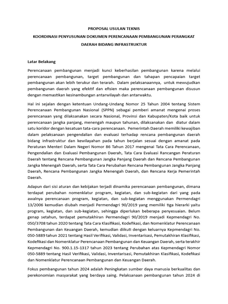 Ustek Koordinasi Penyusunan Dokumen Perencanaan Pembangunan Perangkat Daerah Bidang ...