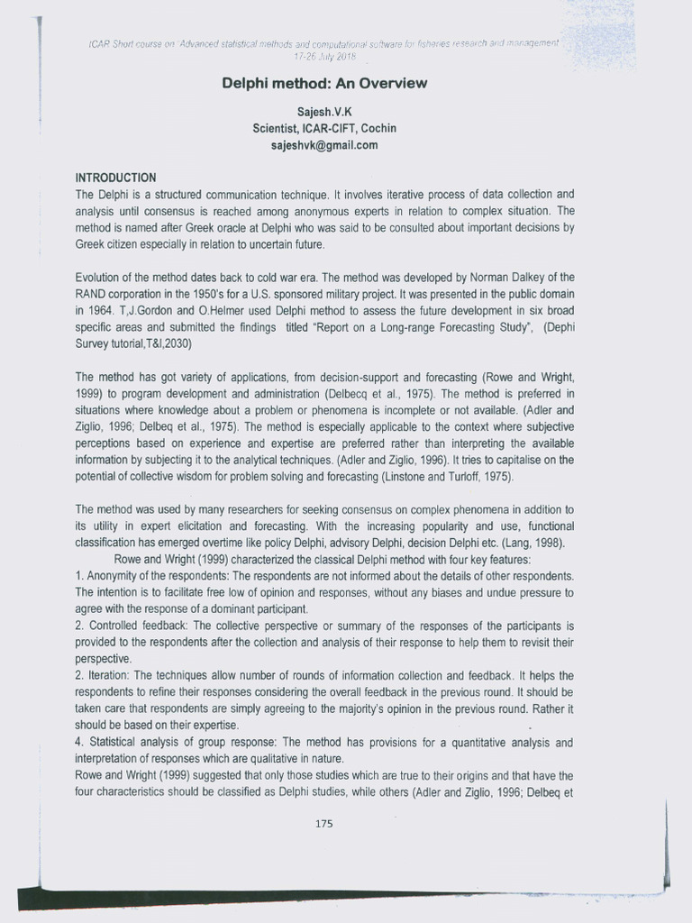 Delphi Method0001 | PDF