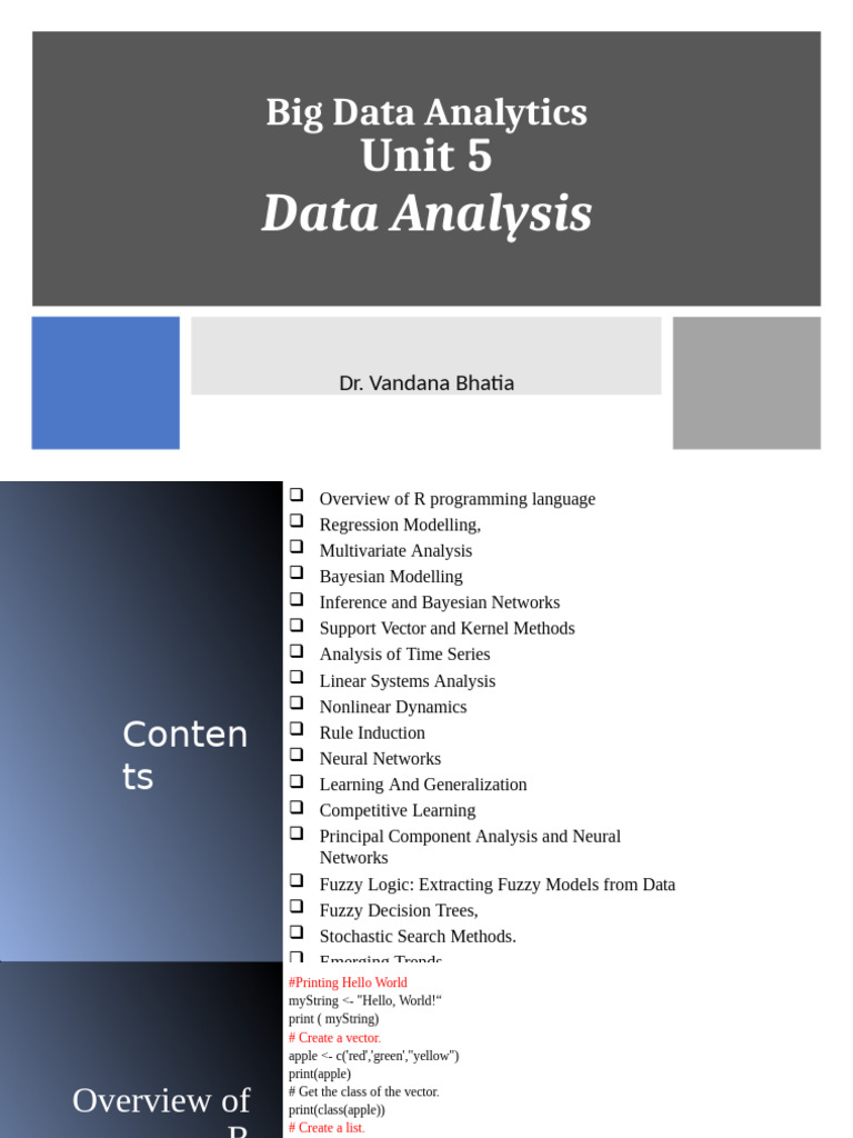 Data Analytics Unit 3 | PDF | Support Vector Machine | Bayesian Network