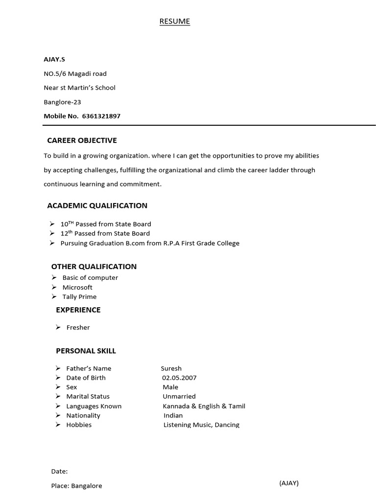 Ajay Resume | PDF