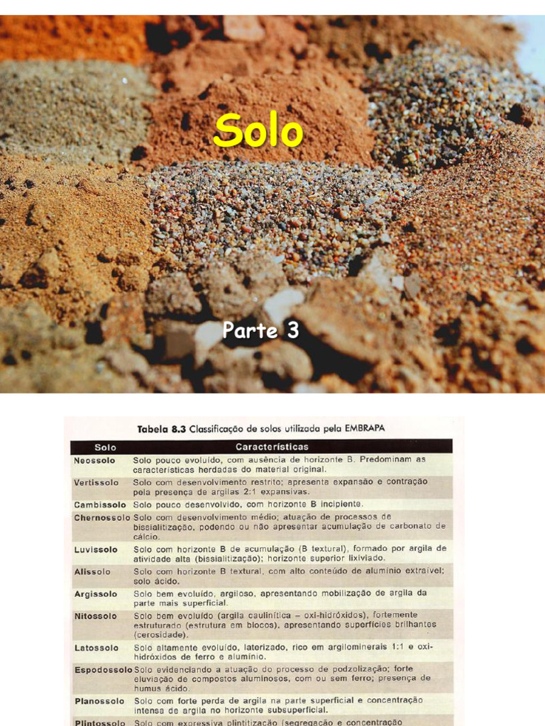 Classificação Dos Solos Brasileiros | PDF | Solo | Geociências