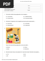 Soal IPA Massa Jenis Kelas 7 SMP | PDF