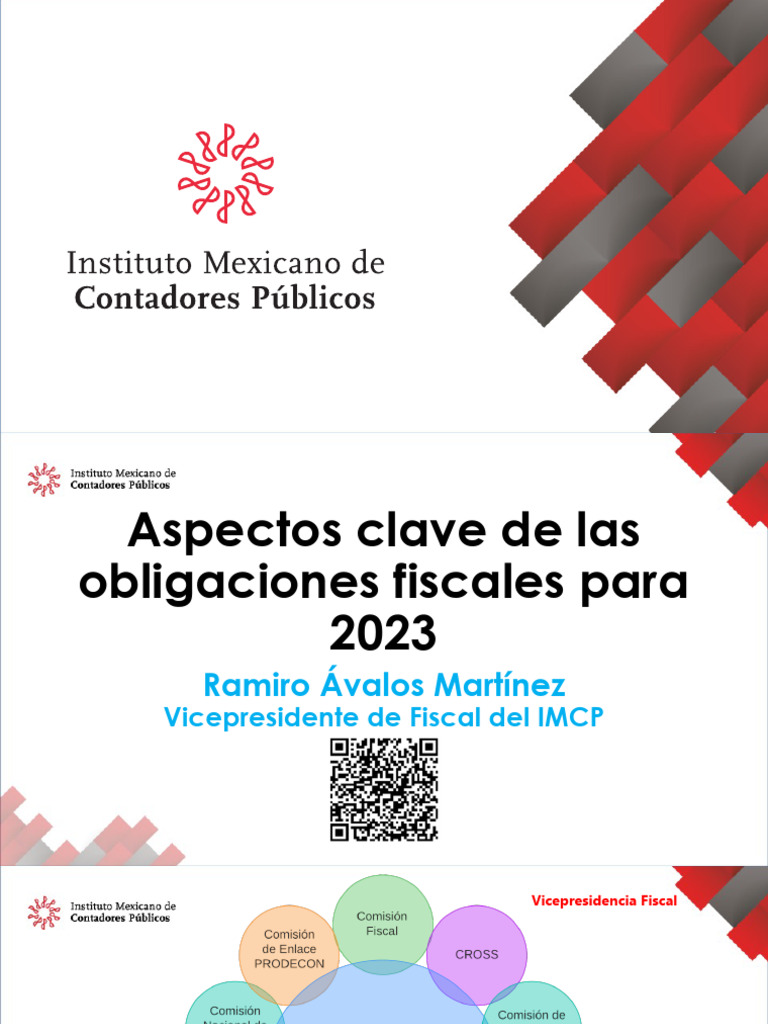 IMCP Xalapa - Aspectos Clave 2023 | PDF | Outsourcing | Impuesto sobre la renta