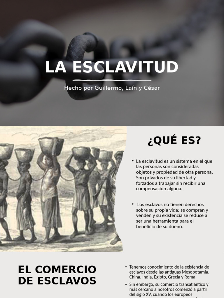 La Esclavitud | PDF | Esclavitud | Abolicionismo