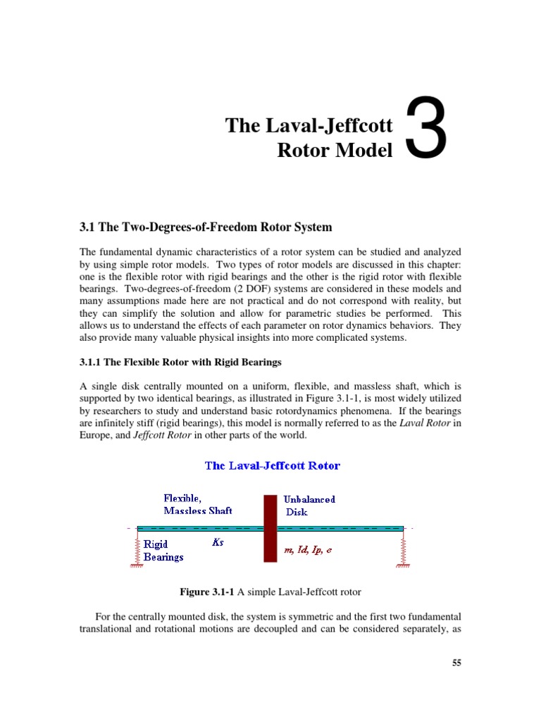 Laval-Jeffcott Rotor Dynamics Model | PDF