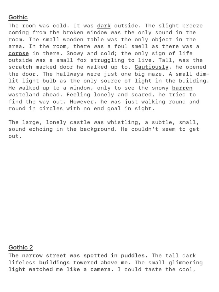 Gothic | PDF