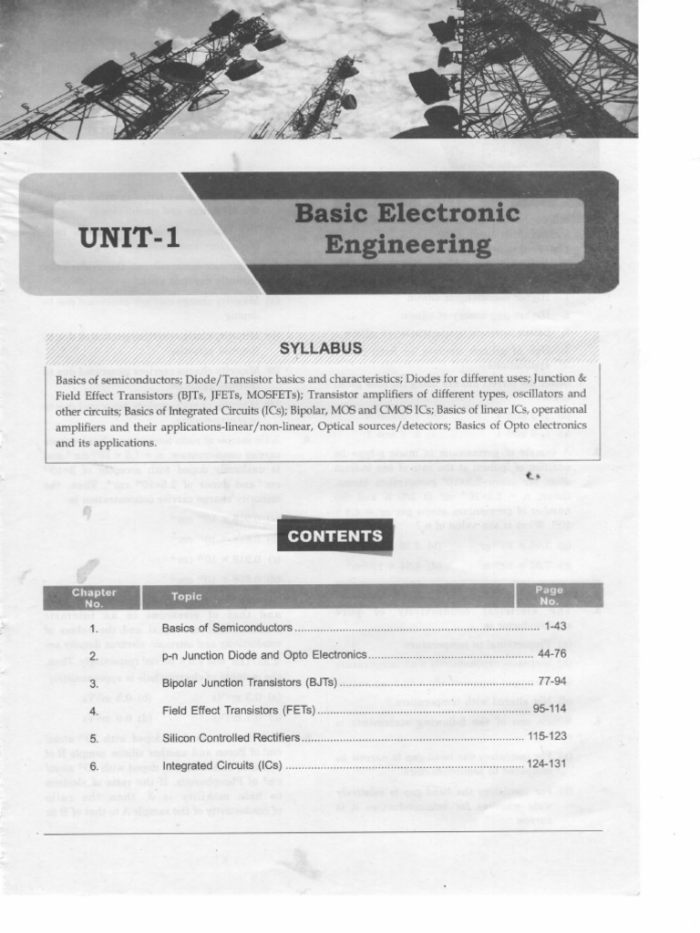 Complete ESE Paper 1 ECE | PDF | Semiconductors | Doping (Semiconductor)