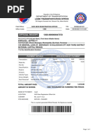 LTO Official Receipt | PDF | Receipt | Transport