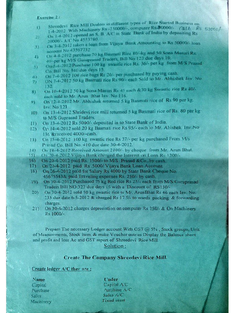 Tally.... ... Note's | PDF