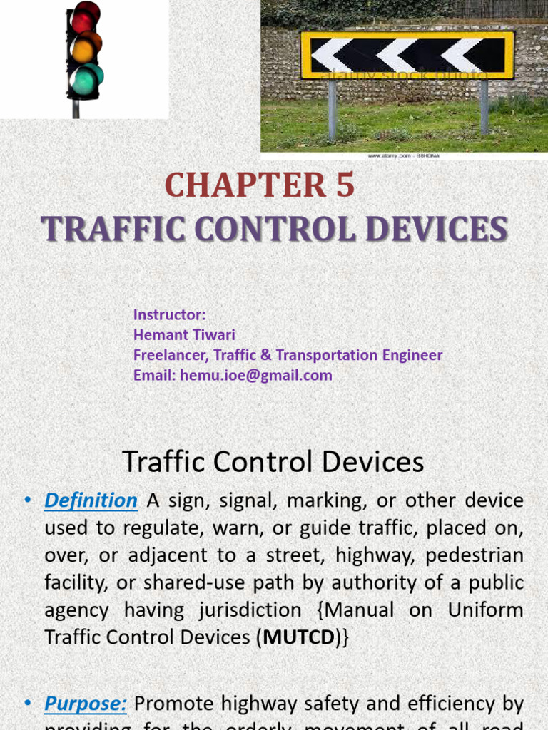 Traffic Control Devices Overview in Nepal | PDF | Traffic | Traffic Light