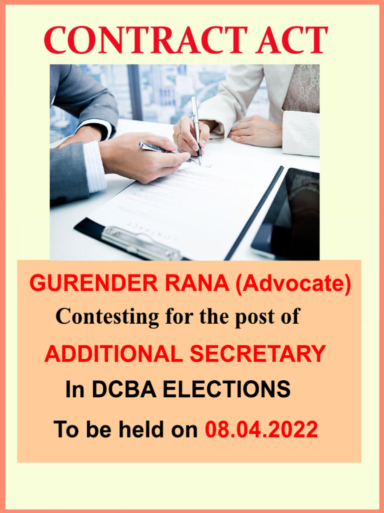 Contract Act Notes | PDF