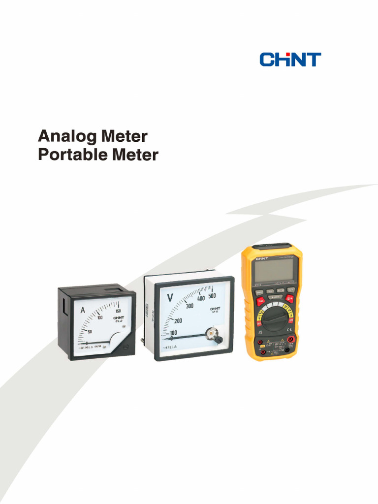 CHINT Analog Meter Portable Meter Catalogue | PDF | Voltage | Alternating Current