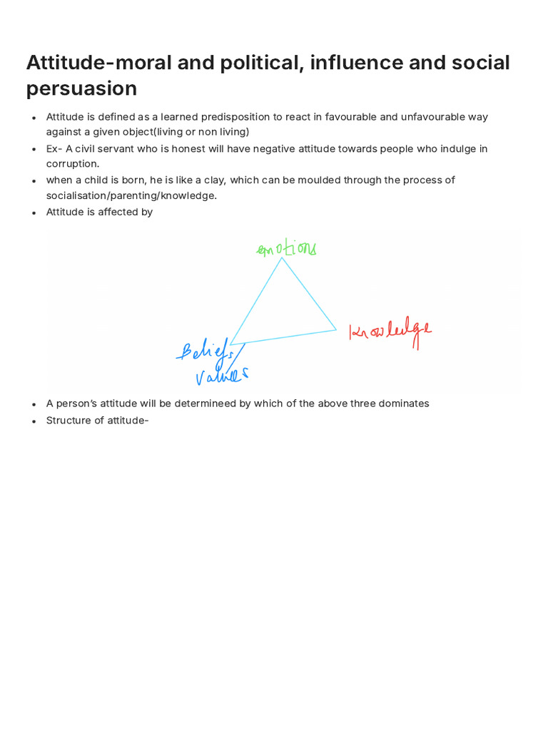 Understanding Attitude and Social Persuasion | PDF