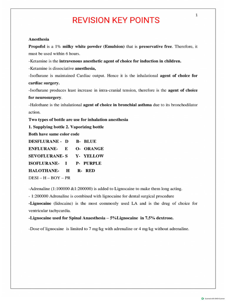 Pharma. Important Key Points | PDF