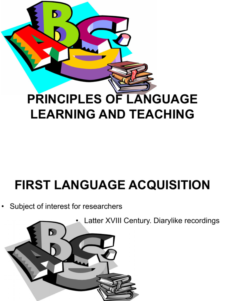 Principles of Language Learning and Teaching | PDF | Language ...