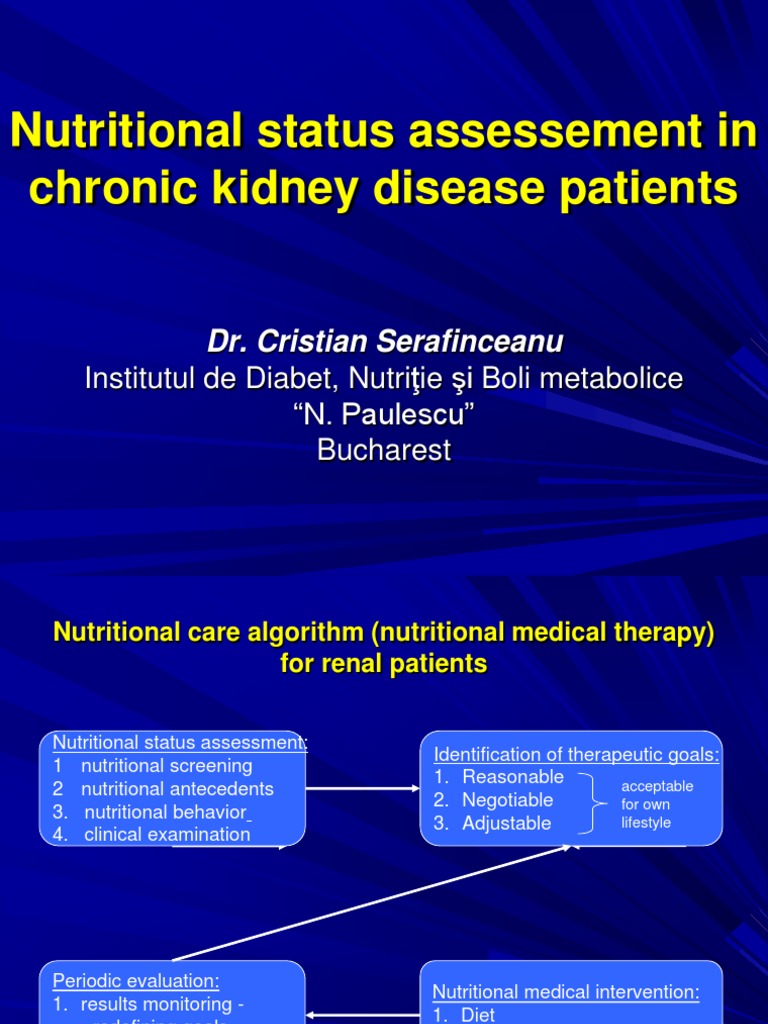 Nutritional Care Algorithm For Renal Patients | PDF | Body Mass Index ...