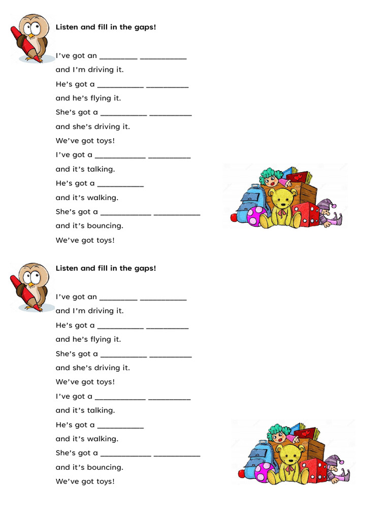 Listen and Fill in The Gaps | PDF