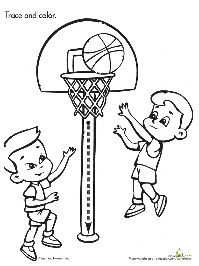 Trace Color Basketball Game | PDF