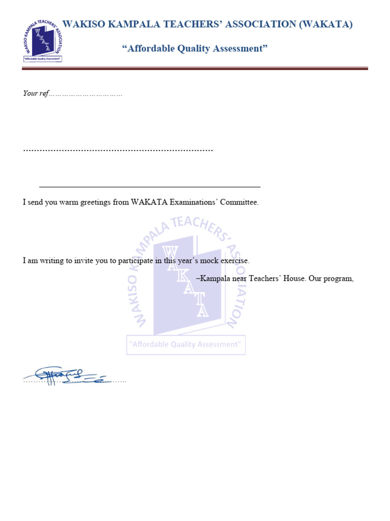 Wakata Mock Circular 2025 | PDF