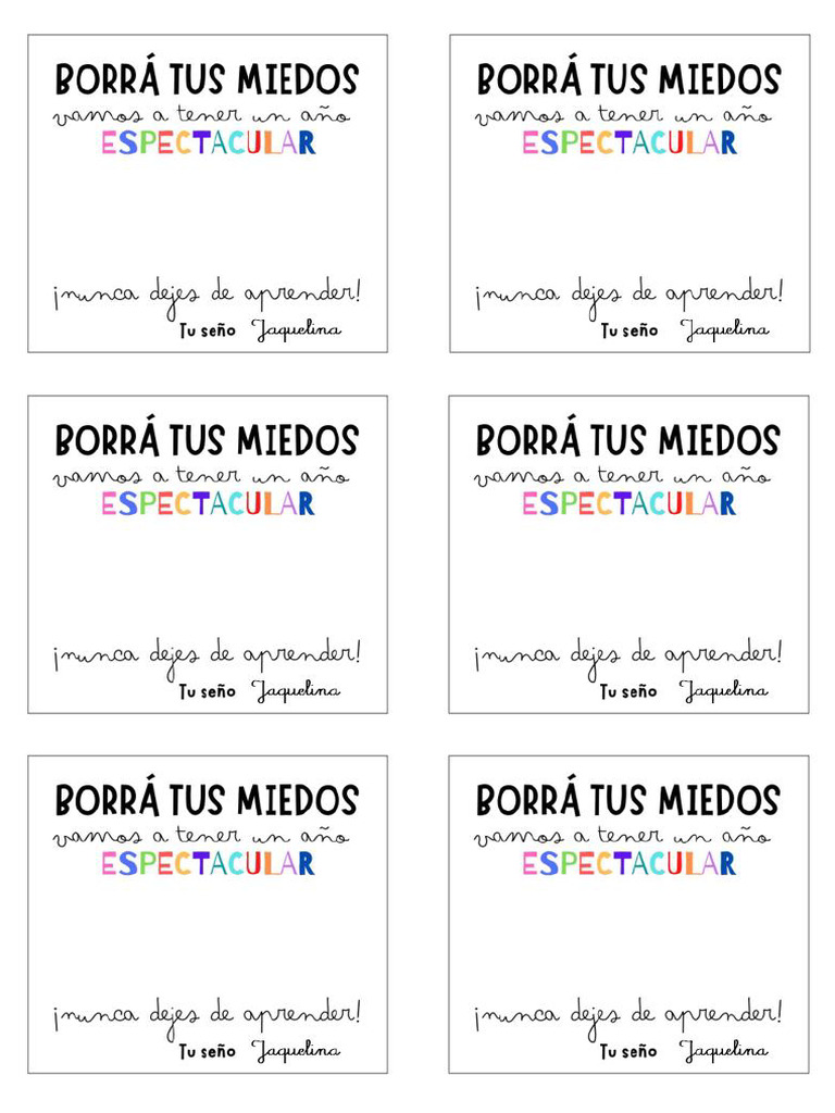 Borra Tus Miedos | PDF