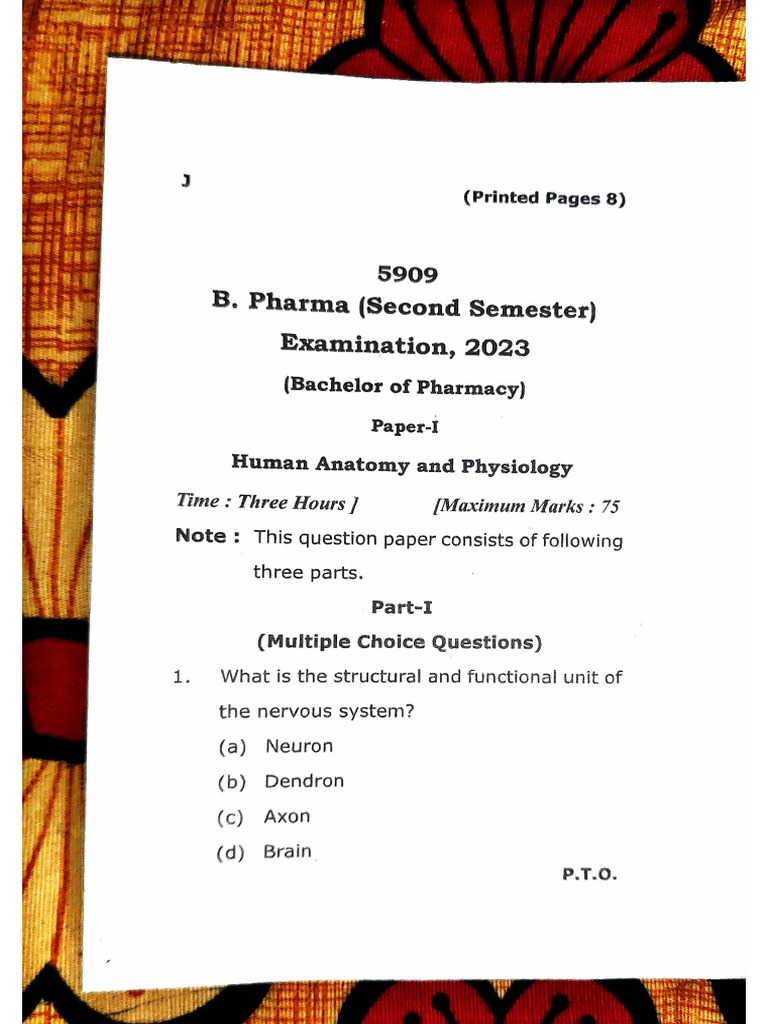 Human Anatomy and Physiology 2nd Semester | PDF