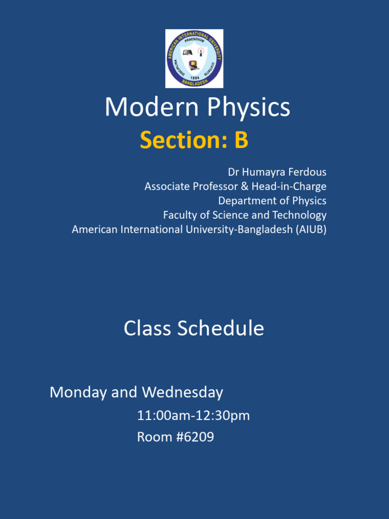 Mod Phy Intro B Summer 2021-22 | PDF | Quantum Mechanics | Quantum