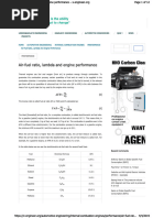 Lambda to AFR Value Comparison Chart | PDF