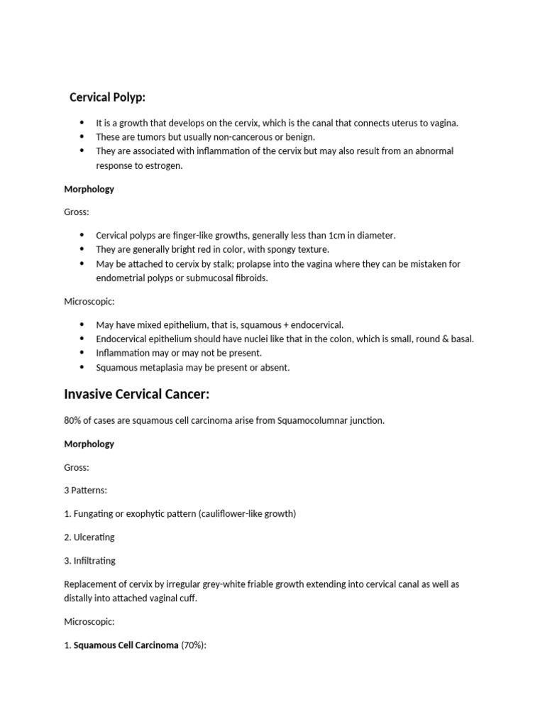 Cervical Polyp-WPS Office | PDF