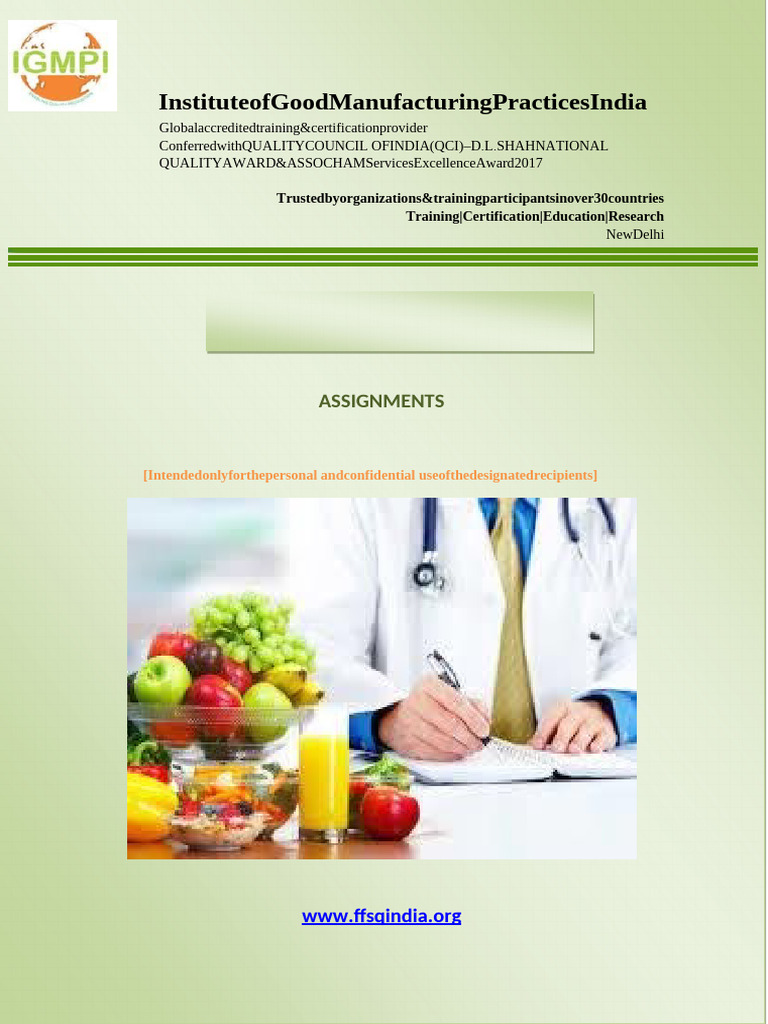 Nutrition and Dietetics Assignments Guide | PDF | Foods | Nutrition