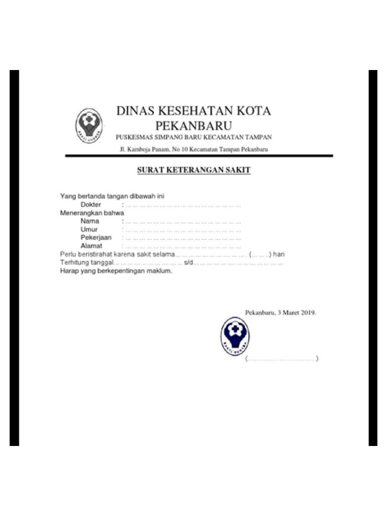 Surat Sakit Dikompresi | PDF