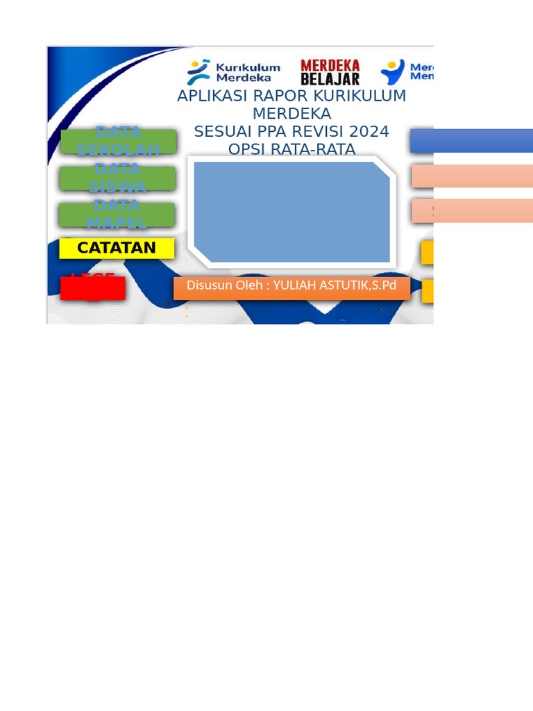 Contoh Aplikasi Rapot Kelas 3 Semester Dua 2024 - 2025 | PDF
