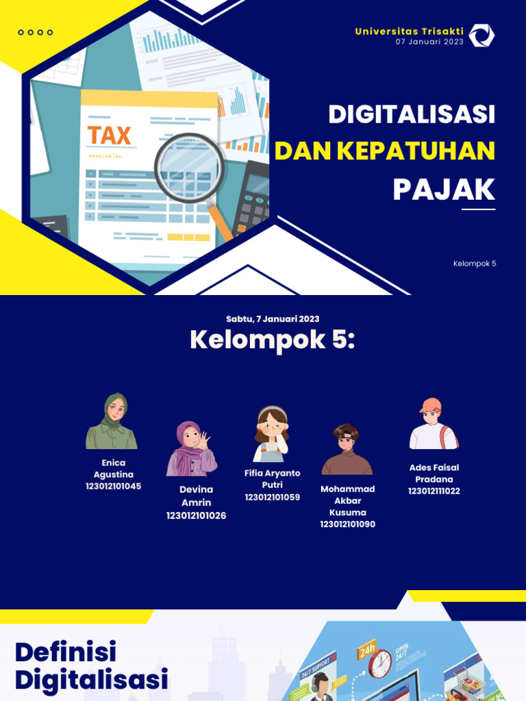 Tugas Kelompok Digitalisasi Dan Kepatuhan Pajak | PDF