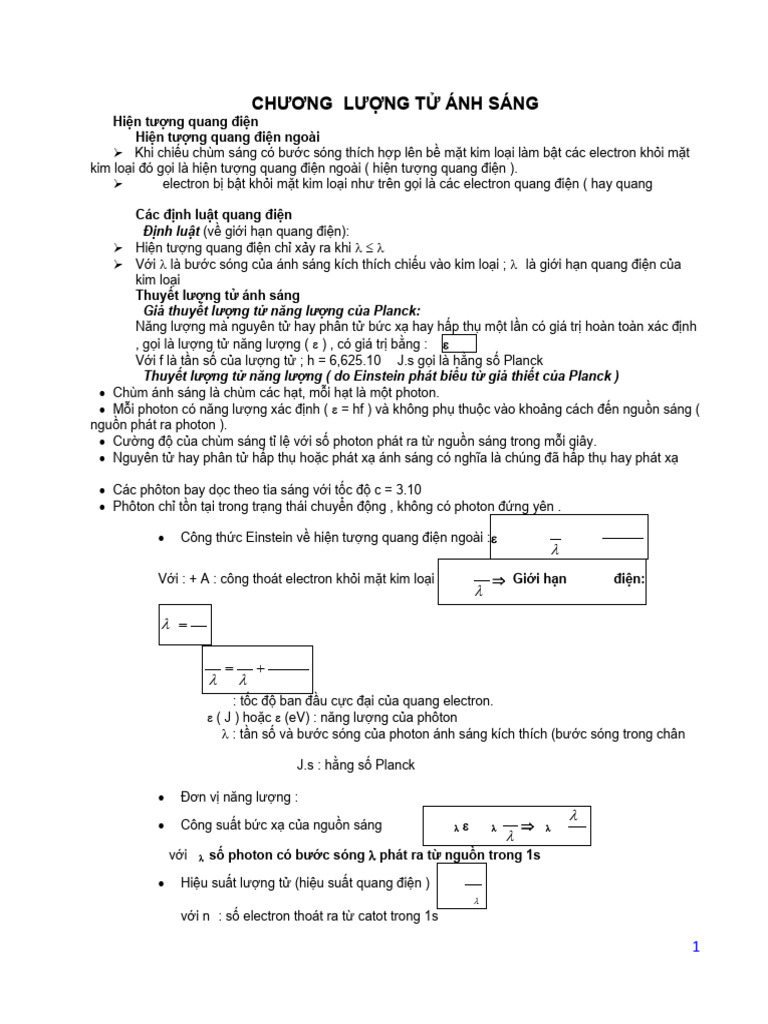 CHƯƠNG LUONG TU ANH SANG VA VAT LI HAT NHAN | PDF