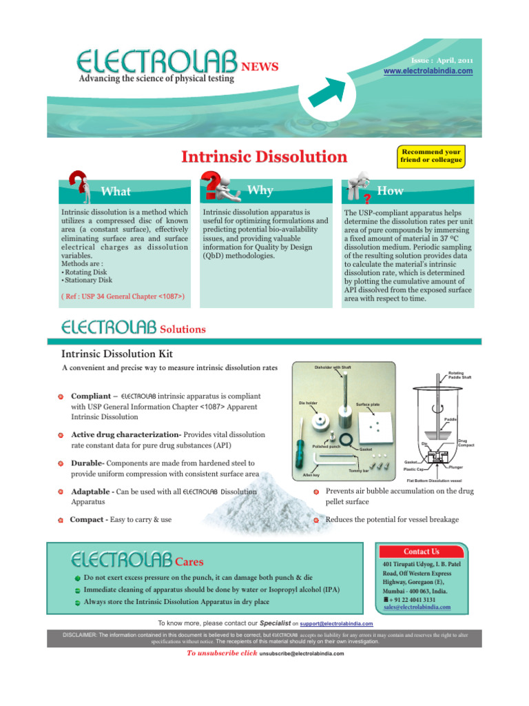 07 Intrinsic Dissolution | PDF | Solvation