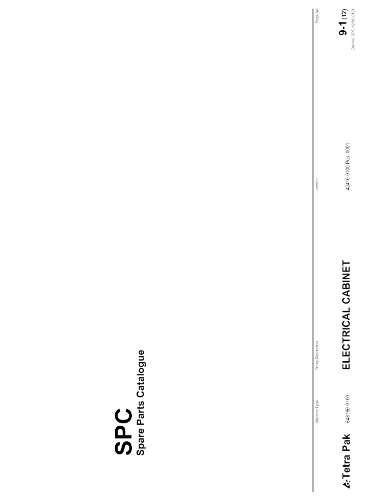 SPC 82080 0121 Electrical Cabinet | PDF