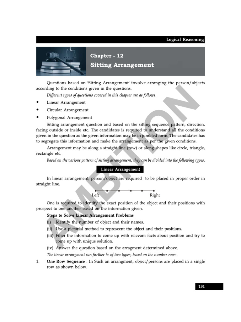 Sitting Arrangements | PDF