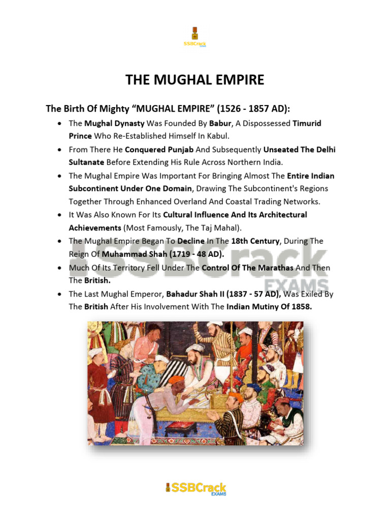 The Mughal Empire Lyst7822 | PDF | Mughal Empire
