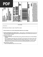 DPD Return Label | PDF