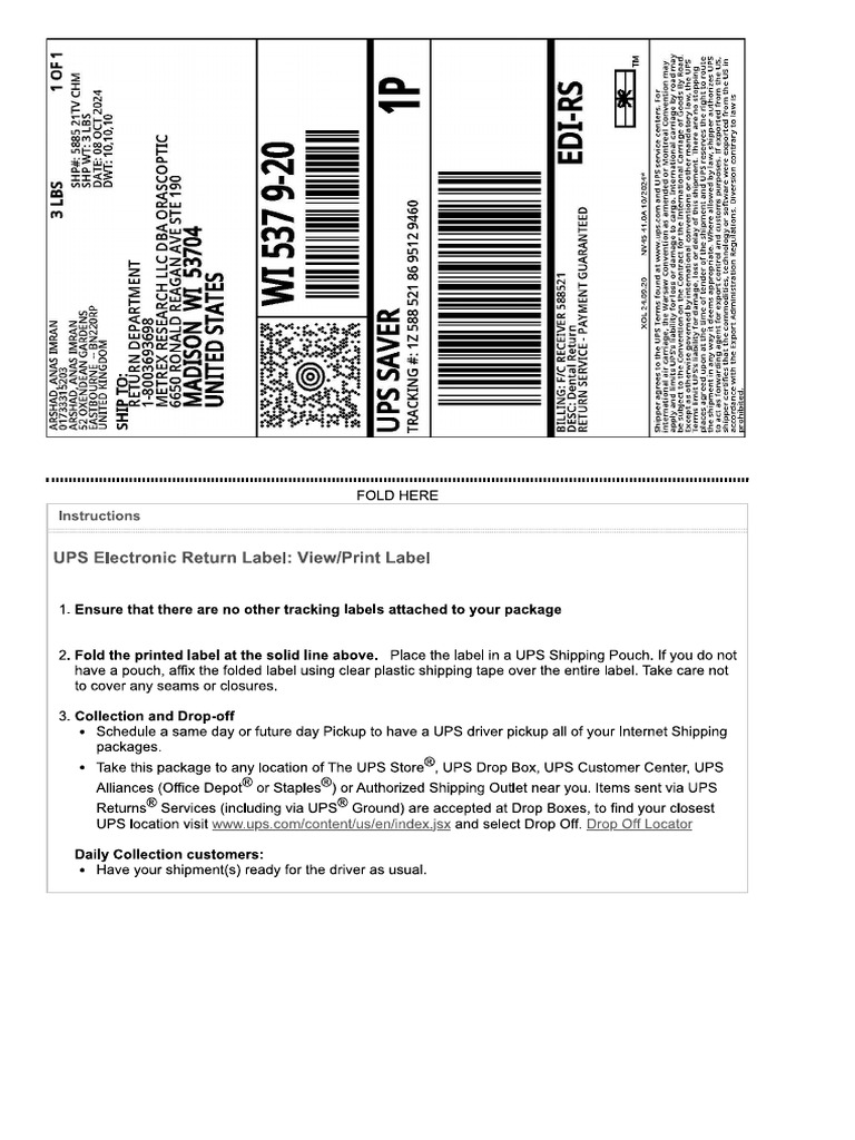 Label and Commercial Invoice Arshad, Anas Imran | PDF