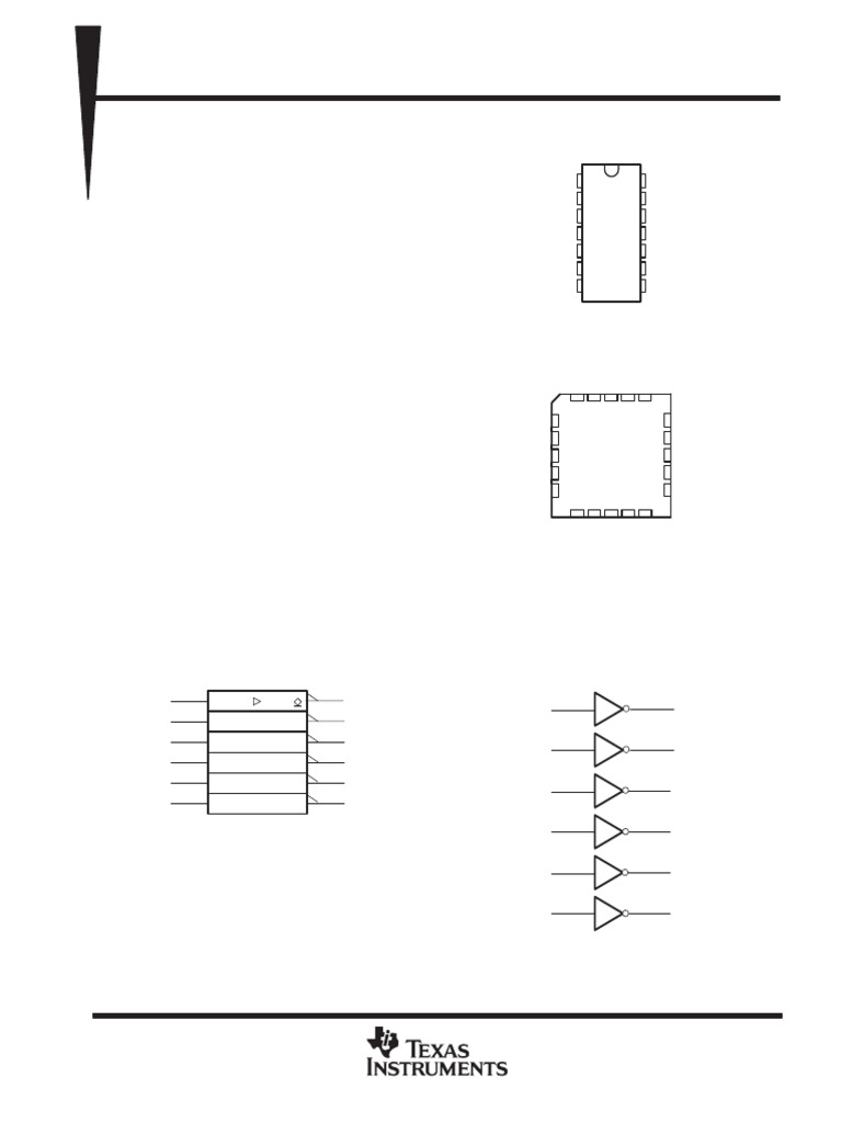 5.74LS06 六反相器 | PDF | Logic Gate | Electronic Engineering